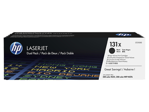 Консуматив HP 131X 2-pack High Yield Black Original LaserJet Toner ...
