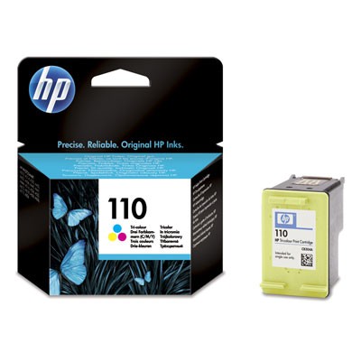 Консуматив HP 110 Tri-color Original Ink Cartridge за мастиленоструен ...